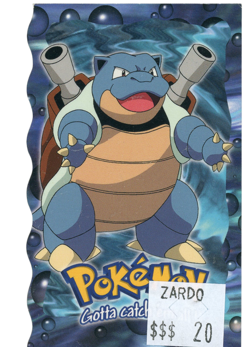 TOPPS #09 Blastoise Die-Cut
