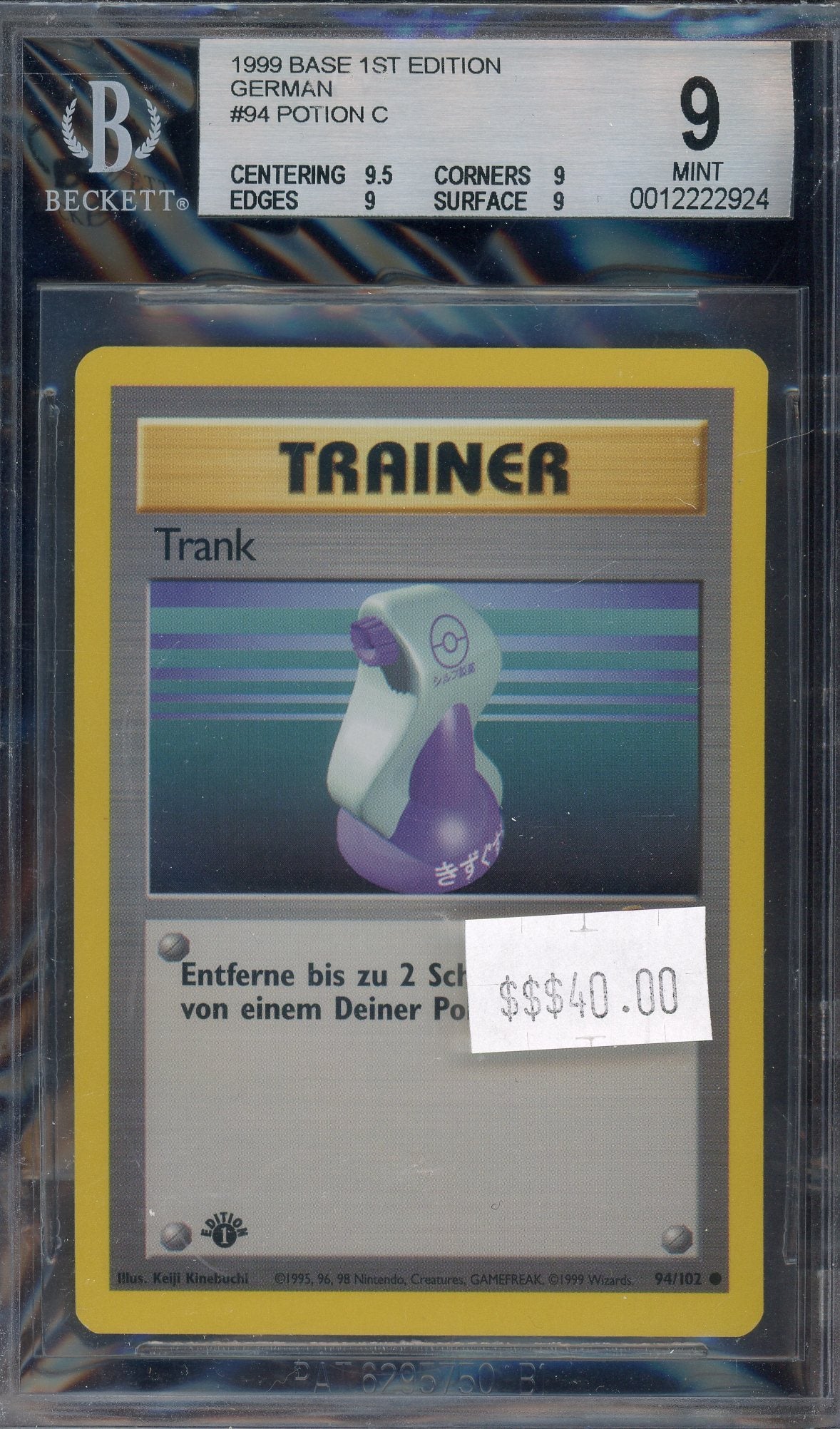 BGS 9 Potion 1st Edition German